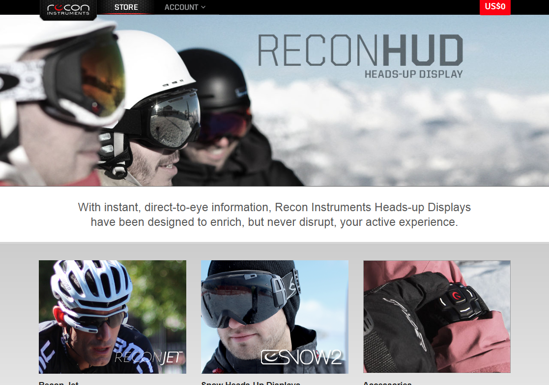 Recon Instruments - Built With WooCommerce