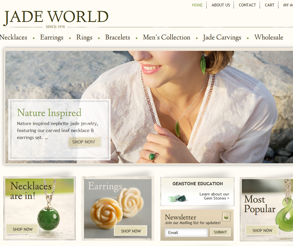 Jade World - Built With WooCommerce